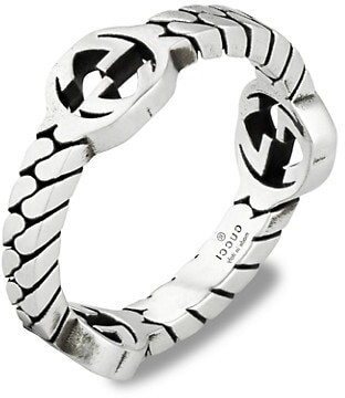 Gucci Sterling Silver Interlocking G Ring - ShopStyle