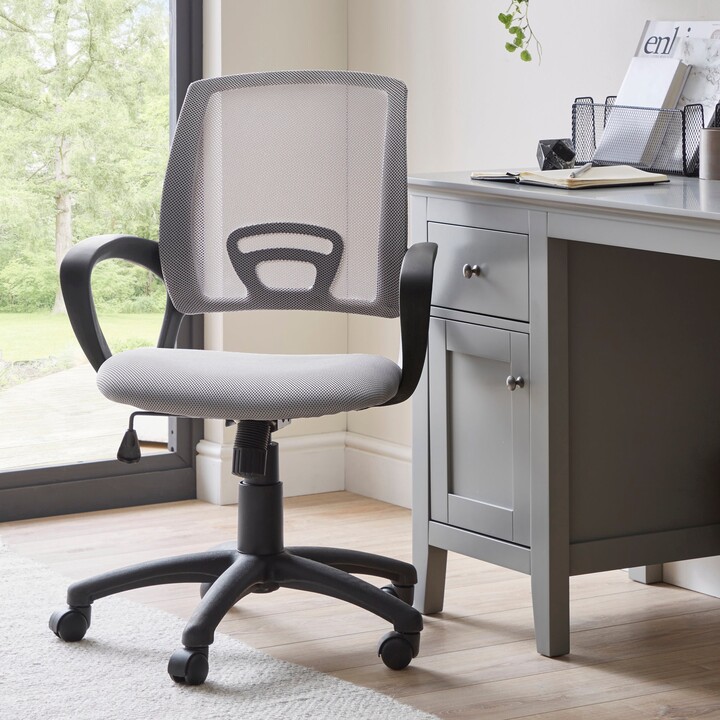 Dunelm Archie Ergonomic Office Chair Grey - ShopStyle