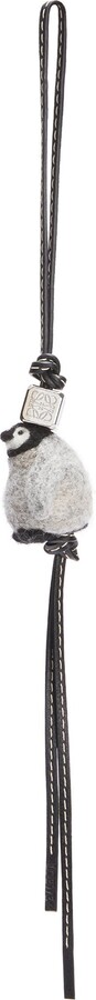 Loewe Luxury Baby Penguin Charm in felt and calfskin - ShopStyle
