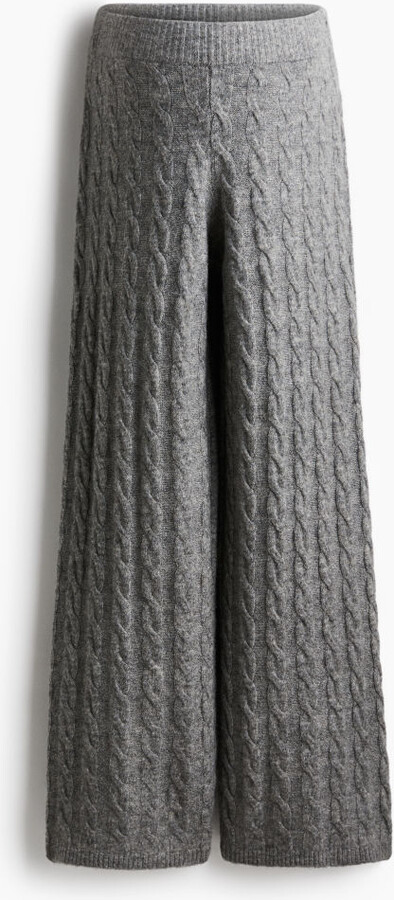 H&M MAMA Before & After Cable-Knit Pants - ShopStyle
