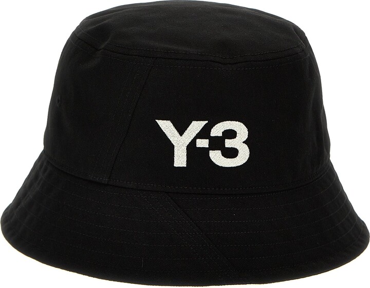 Y-3 Logo Embroidery Bucket Hat - ShopStyle
