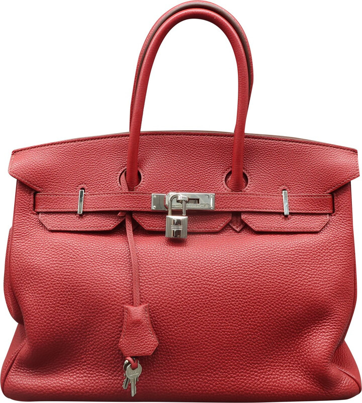 Hermes Birkin 35 leather tote - ShopStyle