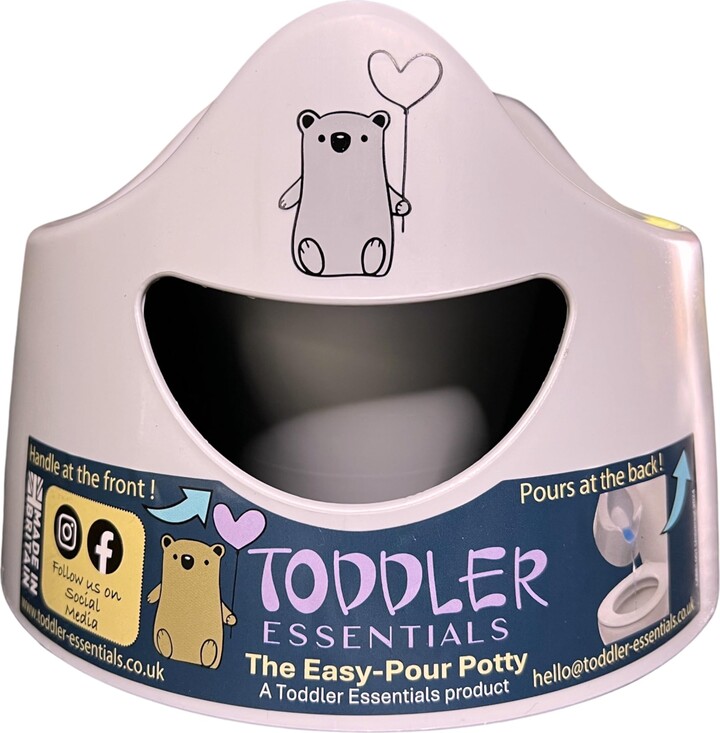 Pourty Easy Pour Potty - Light Pink | Portable Potty Training Toilet ...