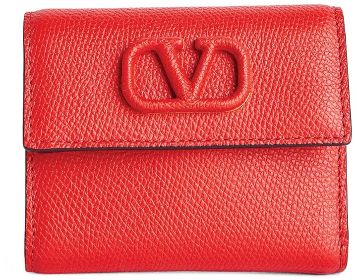 Valentino Garavani Small Vlogo Trifold Wallet - ShopStyle