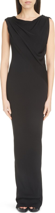 Givenchy Drape Front Open Back Column Gown - ShopStyle Evening Dresses