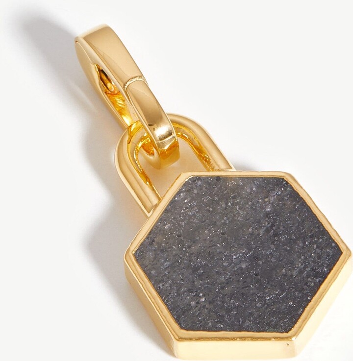Hex Clip-on Pendant 18ct Gold Plated Vermeil/Turquoise - ShopStyle ...