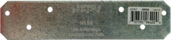 Simpson Strong-Tie 6 in. H X 0.13 in. W 12 Ga. Galvanized Steel Strap ...