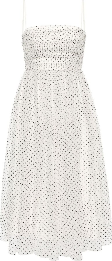 Zimmermann Polka Dot Tulle Midi Dress Shopstyle