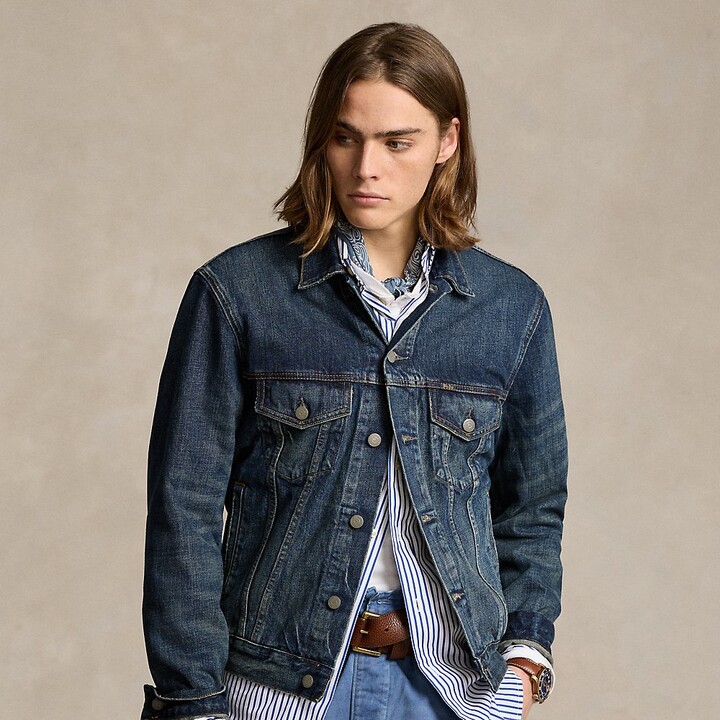 Ralph Lauren Faded Denim Trucker Jacket - ShopStyle