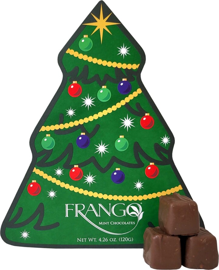 Frango Chocolates Holiday Mint Milk Chocolates Tree Gift Box, 4.26 oz ...