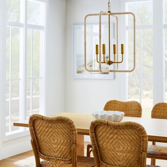 Threshold designed w/Studio McGee Rattan Lantern Ceiling Pendant Brass ...