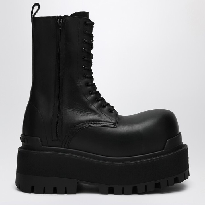 Balenciaga Giant platform boot in black - ShopStyle