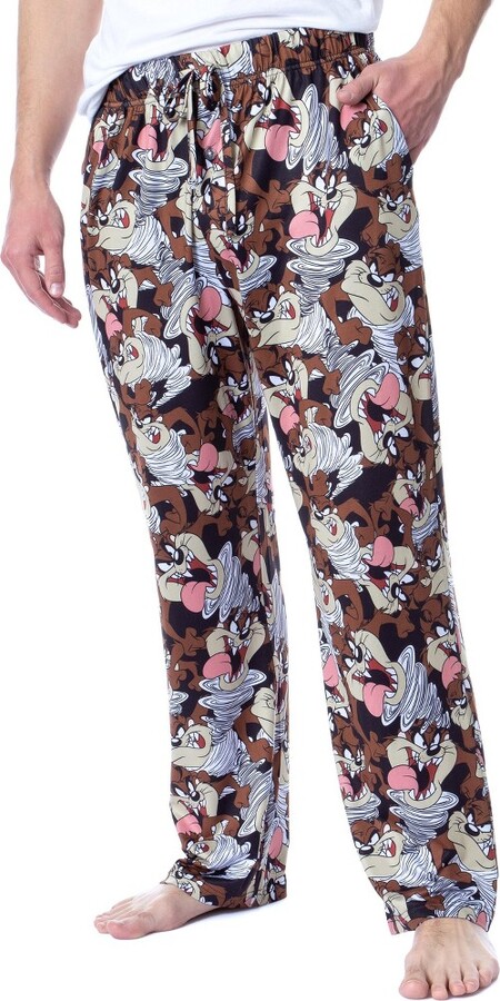 Intimo Looney Tunes Mens' Character Tasmanian Devil Taz Sleep Pajama ...