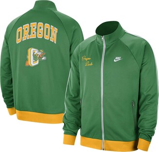 Nike Men's Green, Yellow Oregon Ducks Special Game Alternate Full-Zip ...