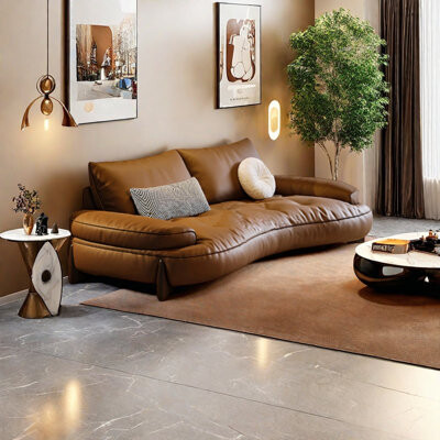 Merting New Light Luxury American Retro Curved Sofa - ShopStyle