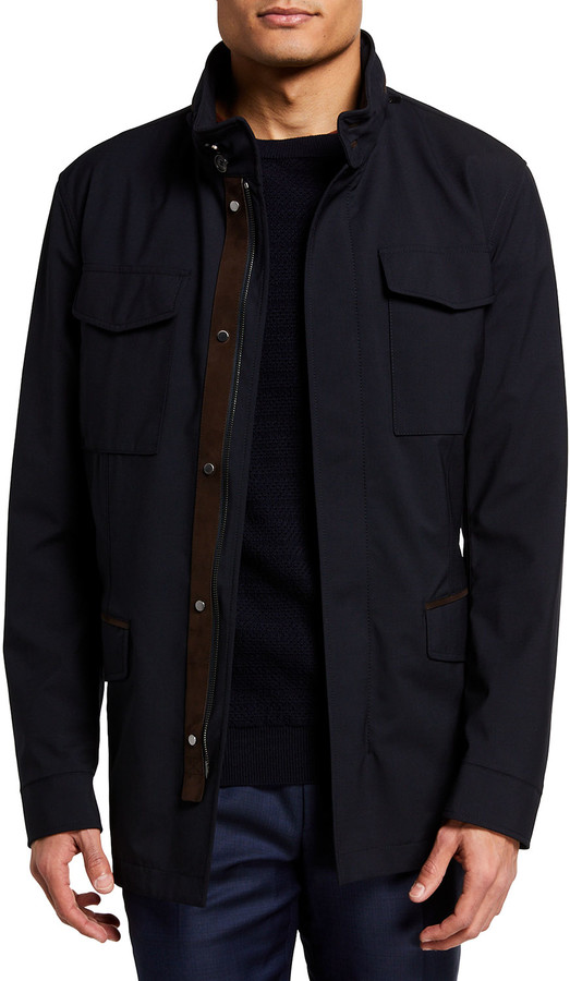 Ermenegildo Zegna Men's Elements 4-Pocket Safari Jacket - ShopStyle