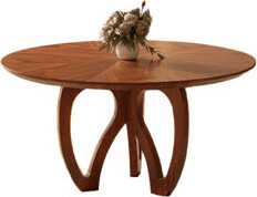 STAR BANNER Nordic Vintage Minimalist Round Dining Table(No Tu Round ...