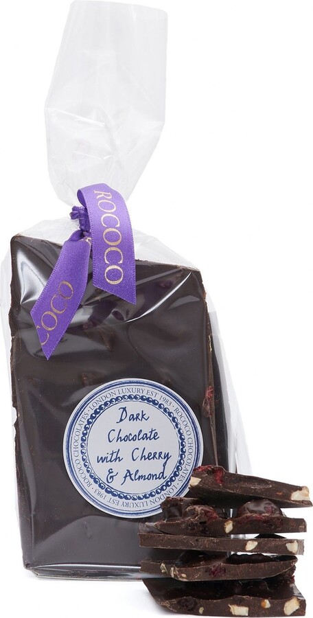 Rococo Broken Dark Chocolate With Cherry & Almond 150g - ShopStyle Food ...