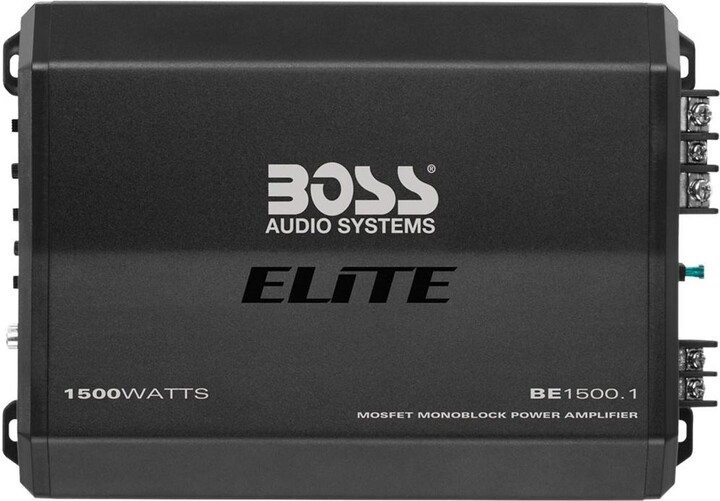 Boss Audio Systems Boss Audio Elite 1500W Class Ab Mono Mosfet Amplifier with Variable Low-Pass ...