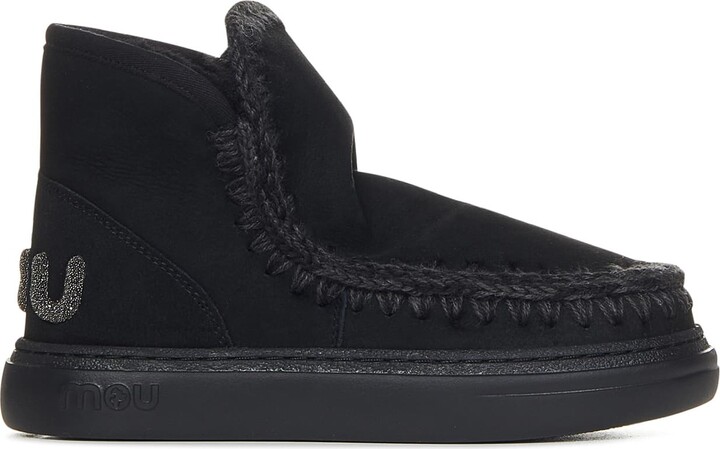 Mou Eskimo Sneaker Bold Glitter Logo Sneakers - ShopStyle