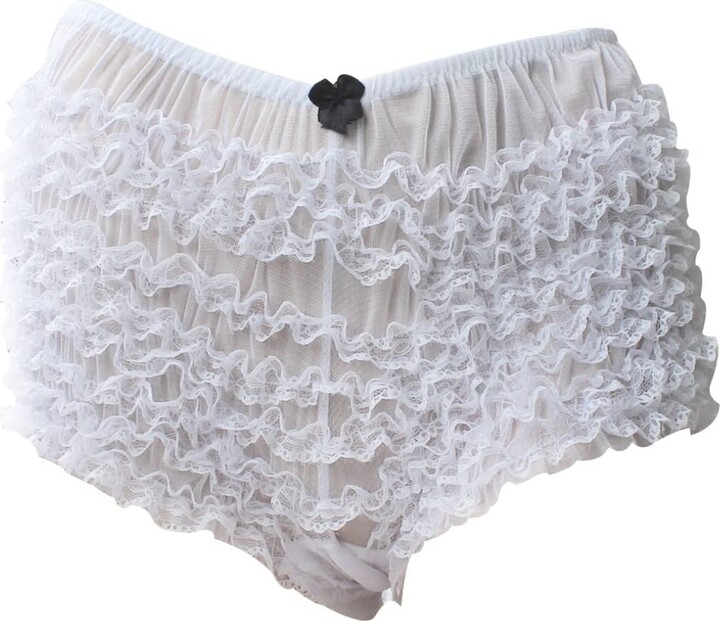 Agoky Ladies Knickers Frilly Lace Underwear Women Hipster Boy Shorts Hot Pants Bloomers Panties ...