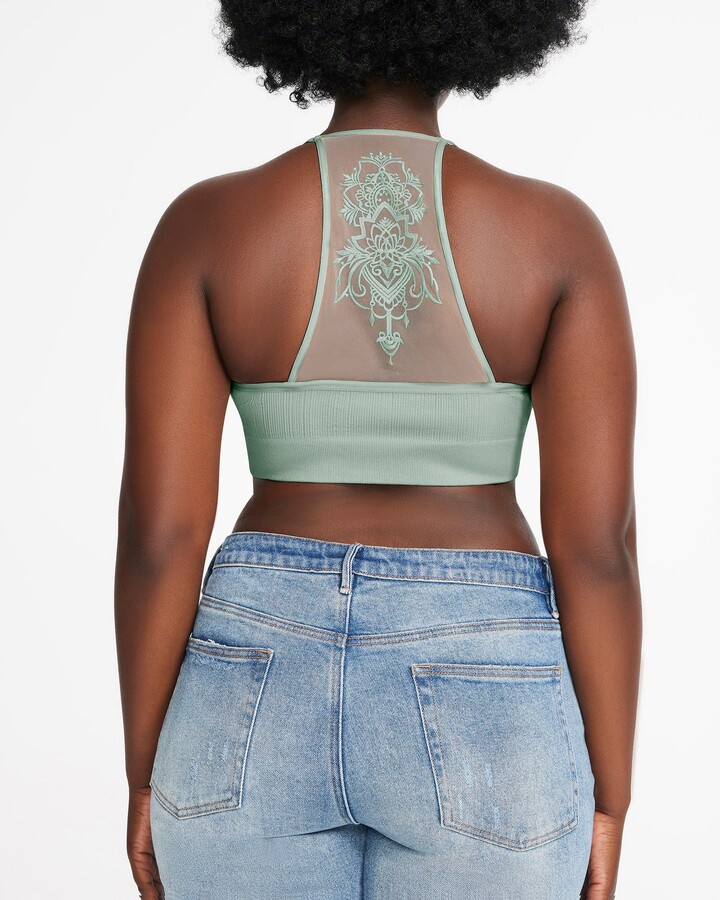 Steve Madden The Ella Mesh Bralette Sage + - ShopStyle