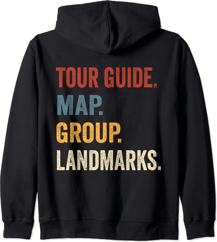 Tour Guide Map Group Landmarks Costume tee Tour Guide Map Group ...
