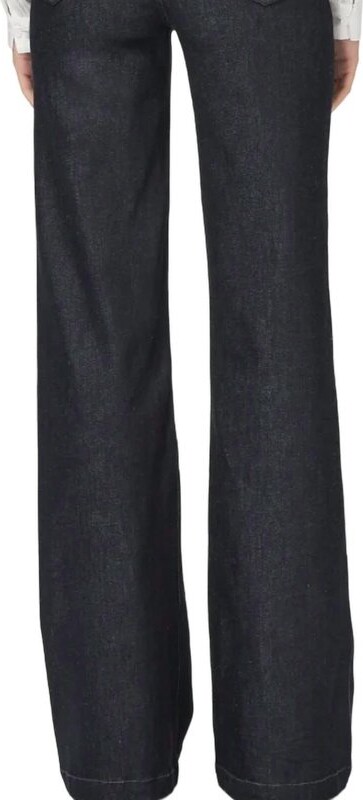 Paige Leenah High Rise With Gold Clasp Wide Leg Jean - ShopStyle