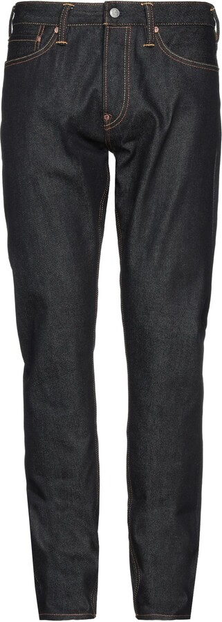 Evisu Heritage Denim Pants Blue - ShopStyle Straight-Leg Jeans