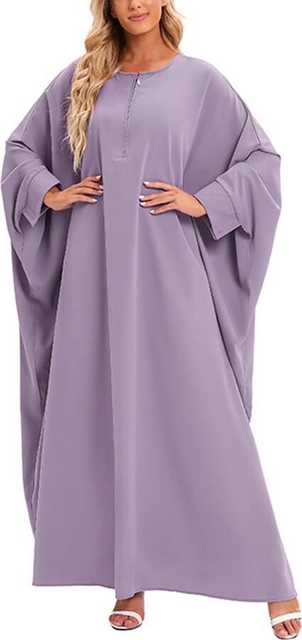 CUTEAS Prayer Abaya for Muslim Women Djellaba Islamic Prayer Dresses ...
