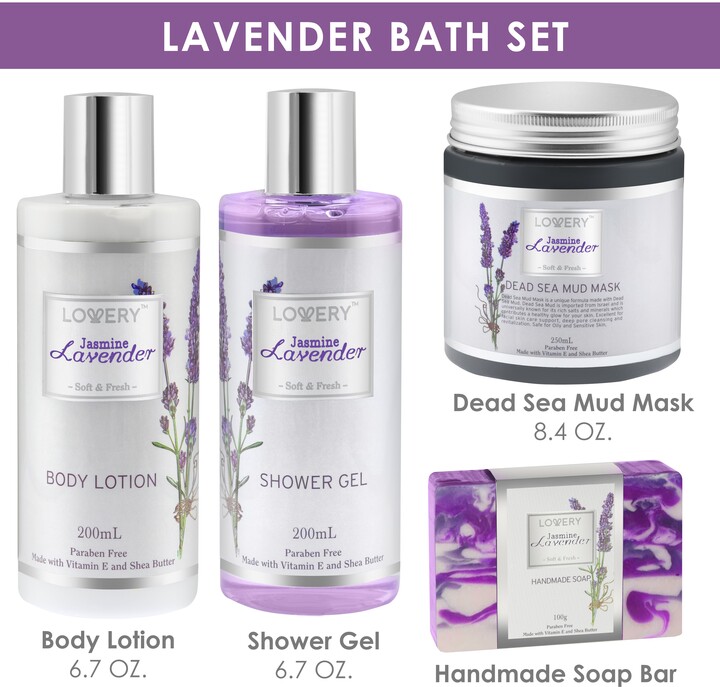 Lovery Lavender Jasmine Self Care Kit 5-Piece Set - ShopStyle
