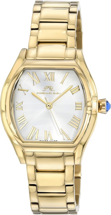 Porsamo Bleu Celine Women's Tonneau Watch, Gold - ShopStyle