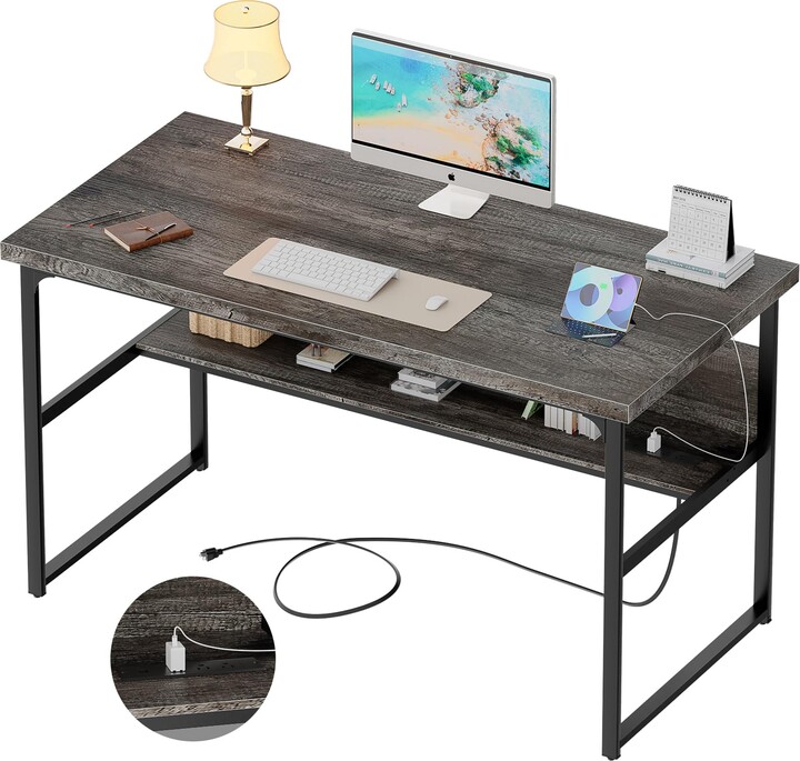 Unikito Computer Desk with Power Outlets - ShopStyle Home Office