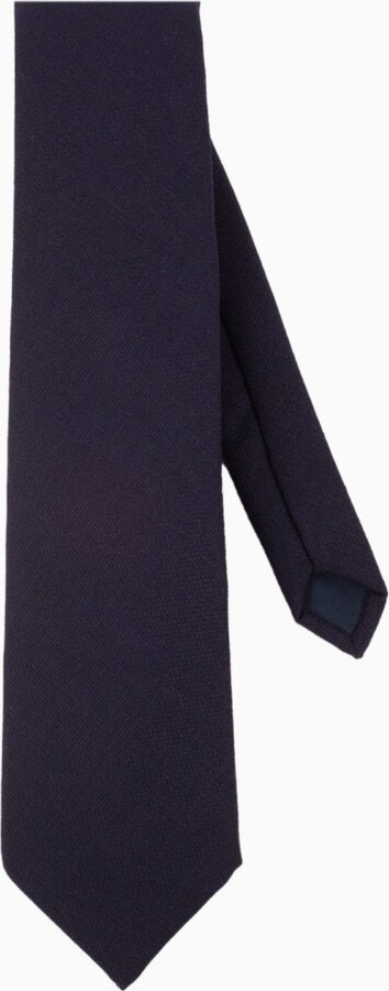 Le Colonel Blue Midnight Italian Wool Tie - ShopStyle