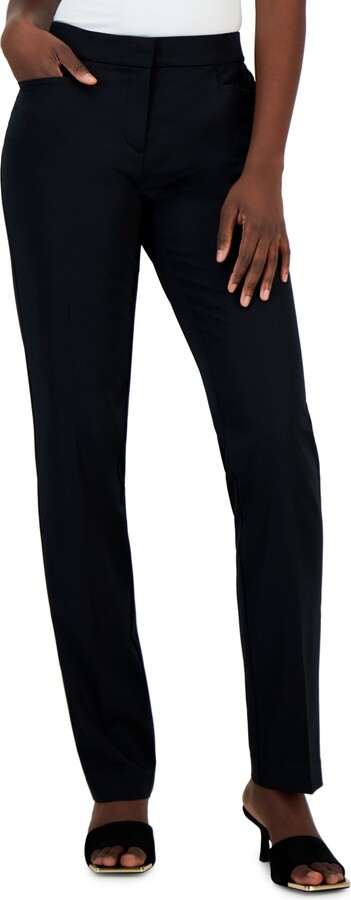 Alfani Women's Essential Mid-Rise Straight-Leg Pants, Created for Macy ...