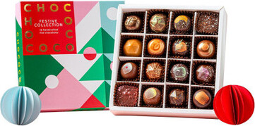 Chococo Festive 16pc Chocolate Selection Box 165g - ShopStyle Food ...