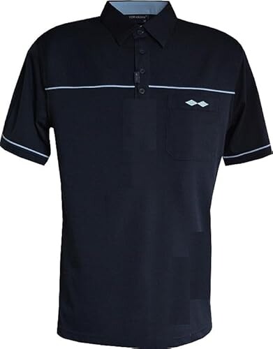 Tom Hagan Men's Single Jersey Polyester Golf Polo with Breast Pocket ...