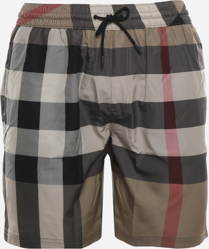 Burberry Boxer Swimsuit With Vintage Check Pattern - ShopStyle
