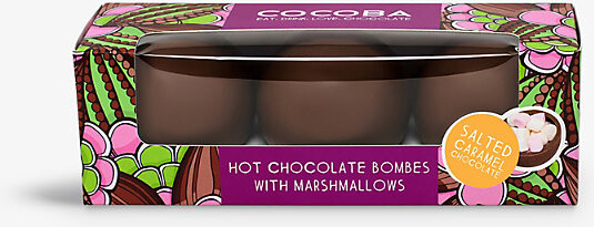 Cocoba Salted Caramel and Marshmallow hot Chocolate Bombes Pack of ...