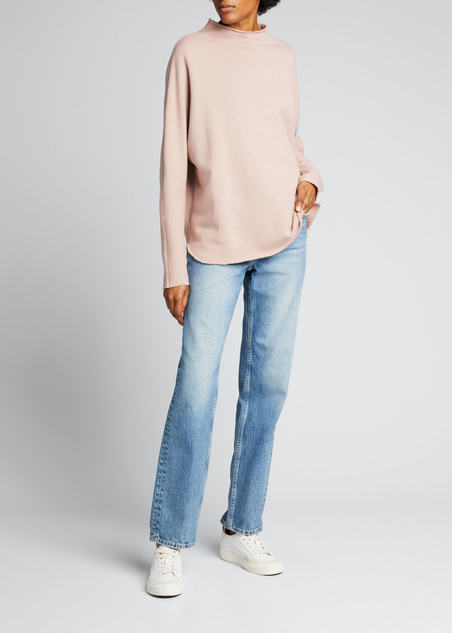 Frank And Eileen Long-Sleeve Funnel-Neck Capelet Top - ShopStyle