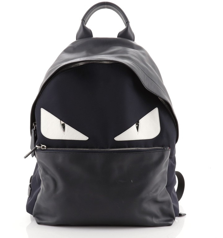 Fendi Monster Backpack Nylon with Leather Large - ShopStyle