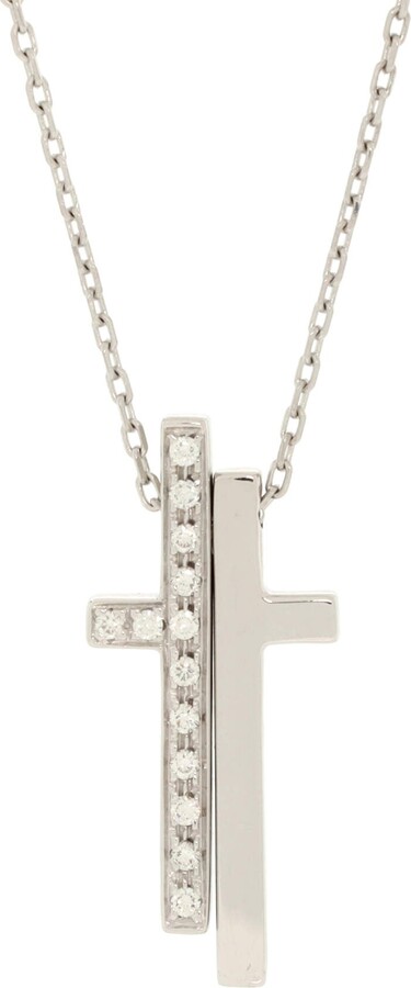 Gucci Split Cross Pendant Necklace - ShopStyle