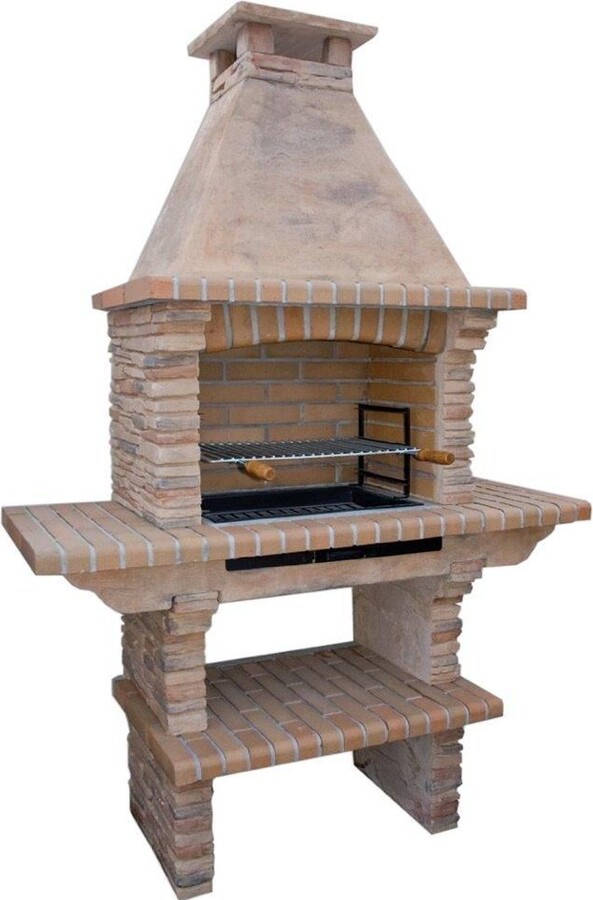 Callow Stone Masonry Barbecue BBQ With Grill and Side Tables - ShopStyle