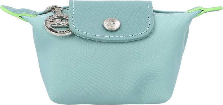 Longchamp Portemonnaie Le Pliage Green Canvas Coin Purse - ShopStyle ...