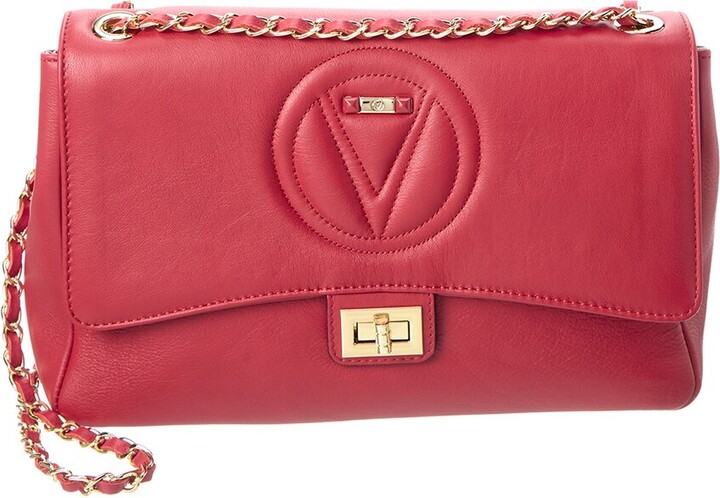 Valentino by Mario Valentino Posh Signature Leather Shoulder Bag ...
