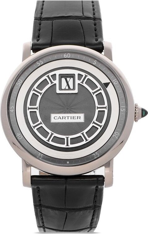 Cartier pre-owned Rotonde Jump Hour 42mm - ShopStyle Watches