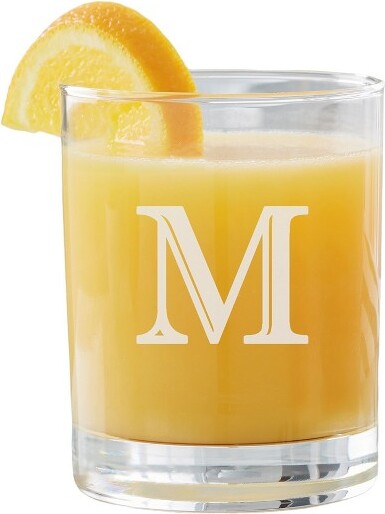 Personalization Mall Classic Celebrations Etched Letter Short Drinking ...