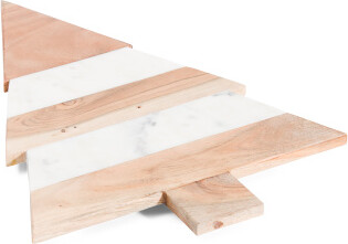 TJMAXX 19X14 Marble And Wood Christmas Tree Serving Board - ShopStyle ...