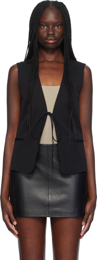 ST. AGNI Black Rouleau Vest - ShopStyle
