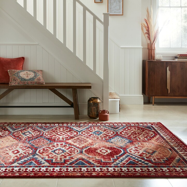 Dunelm Esin Traditional Rug Red - ShopStyle
